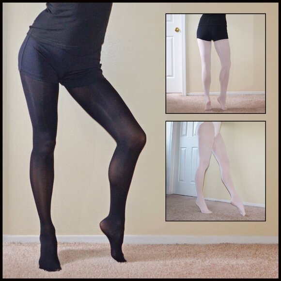 balera | Accessories | 3 Preloved Large Footed Ballet Dance Tights ...
